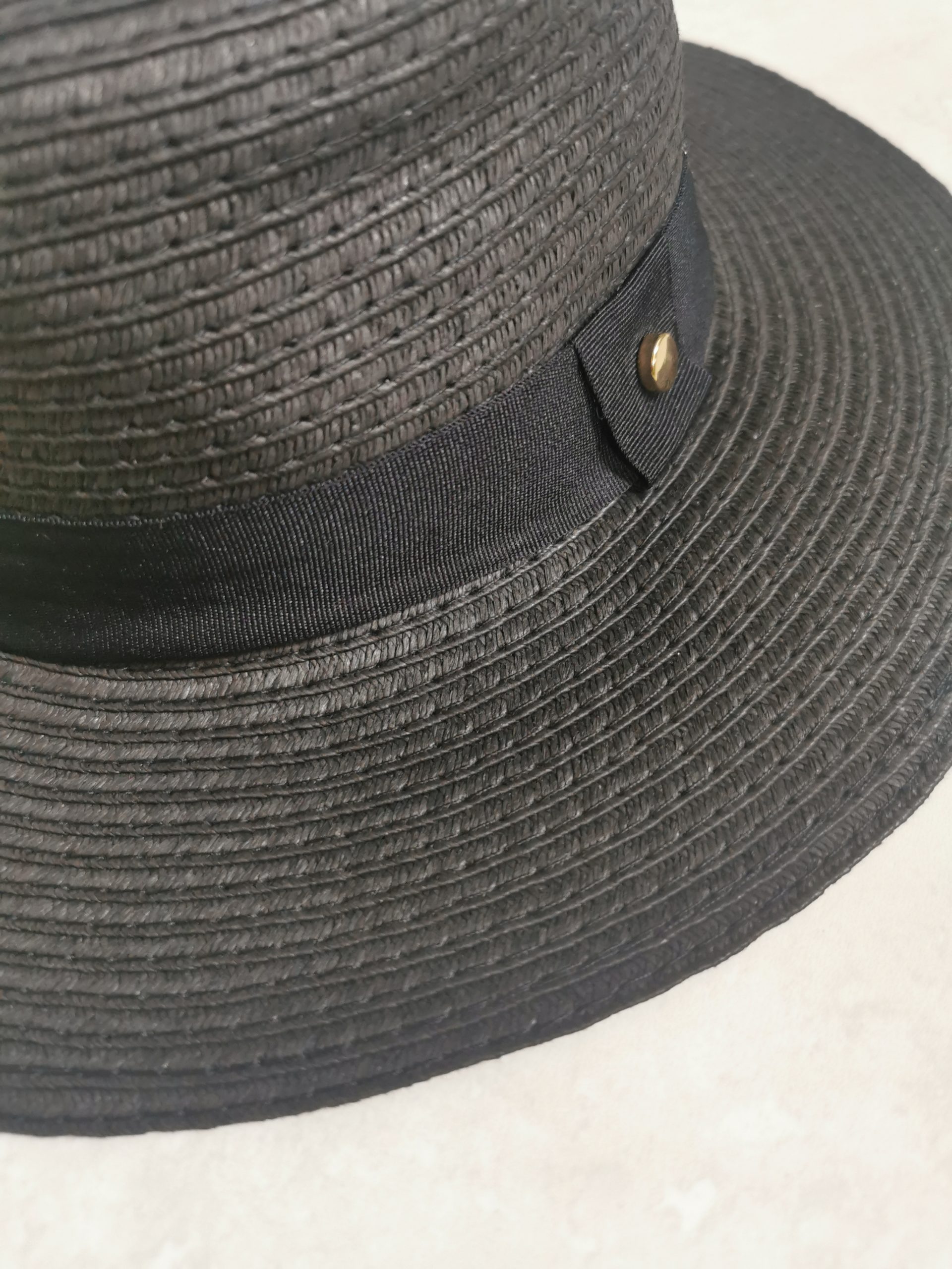 Ladies Black Boater Hat – Practically Rustic